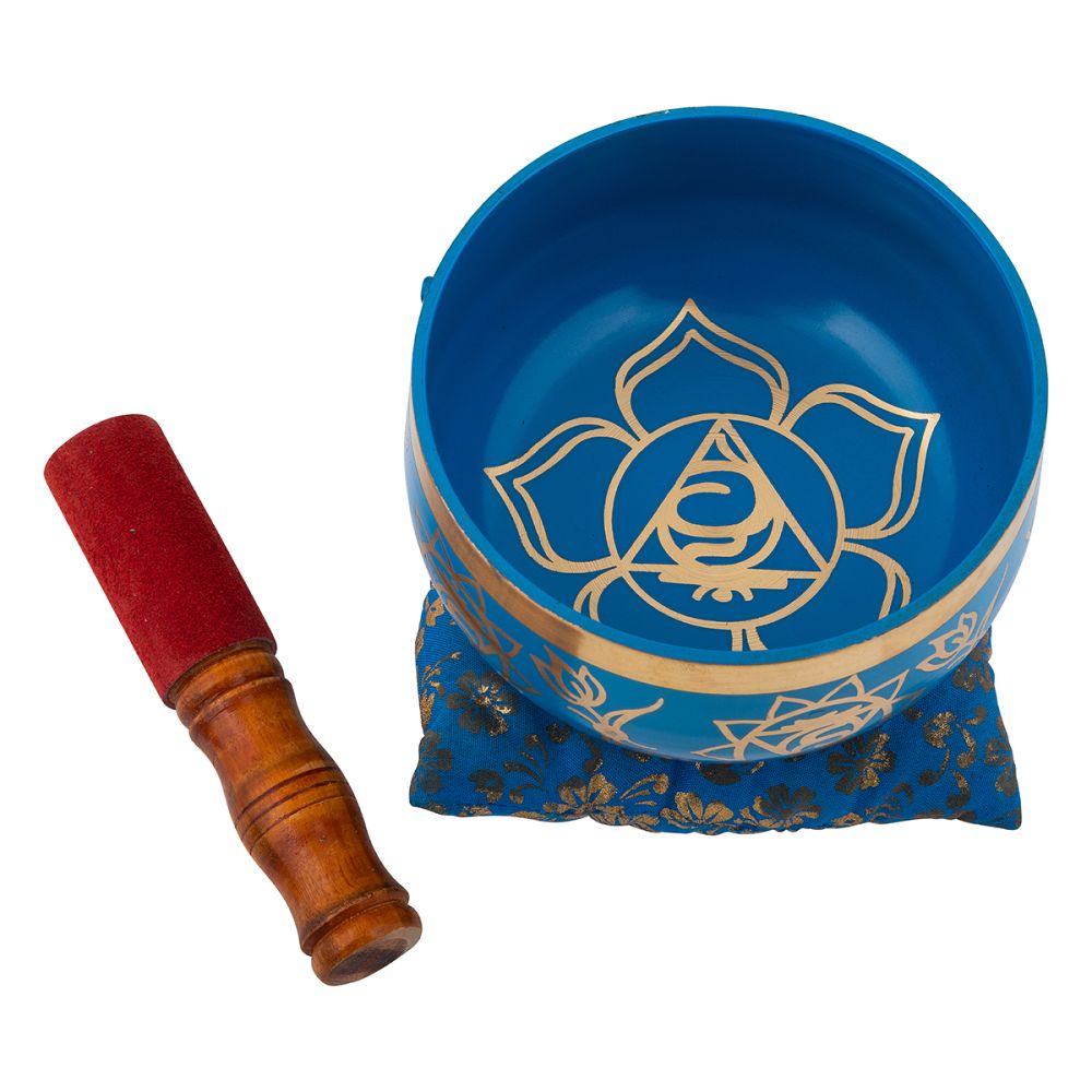 Singing Bowl - Third-Eye Chakra Set - 12cm x 6cm - Awakening Lotus